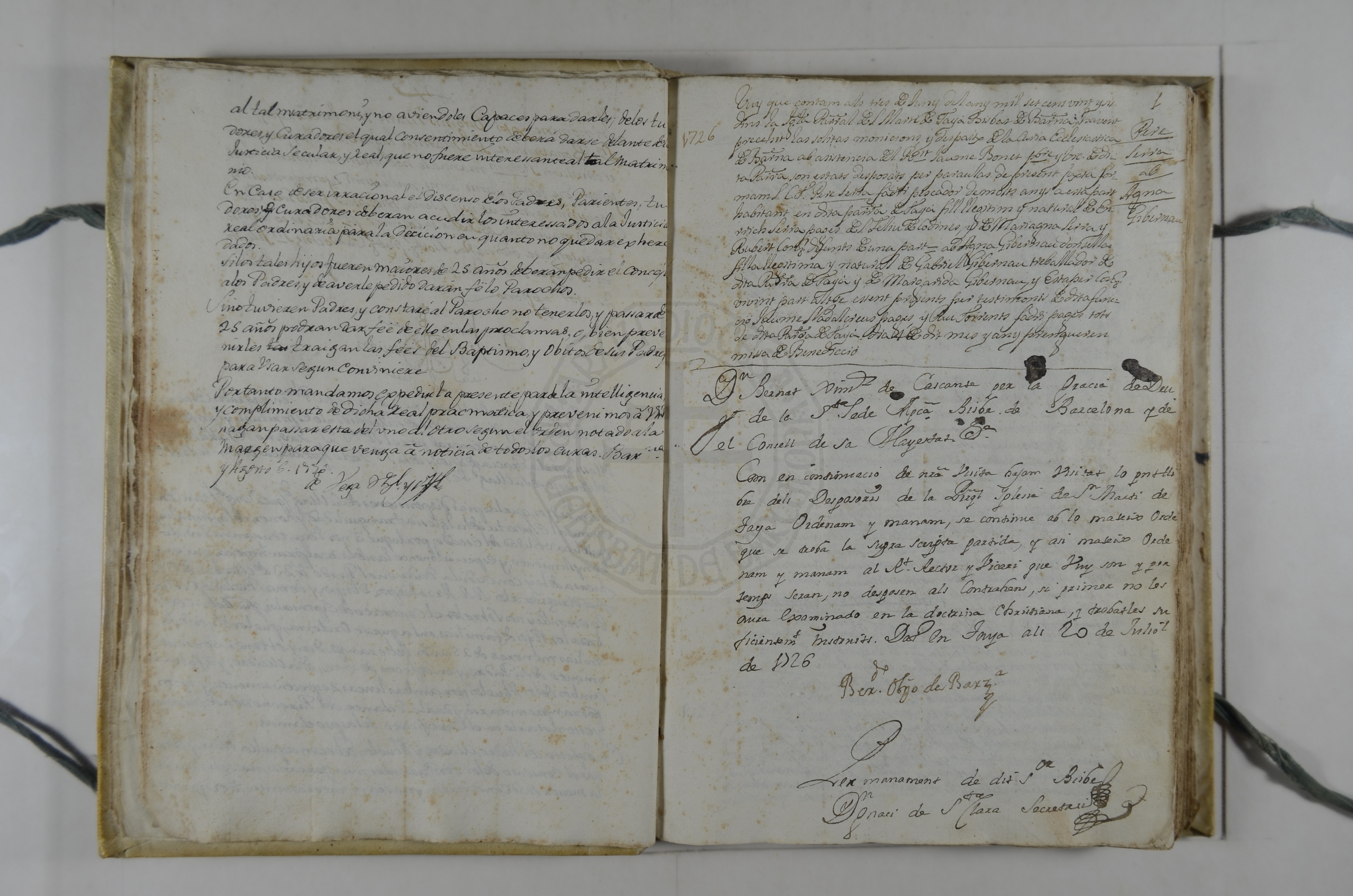 Arxiu Diocesà de Barcelona - Llibre de matrimonis (1726-1796)